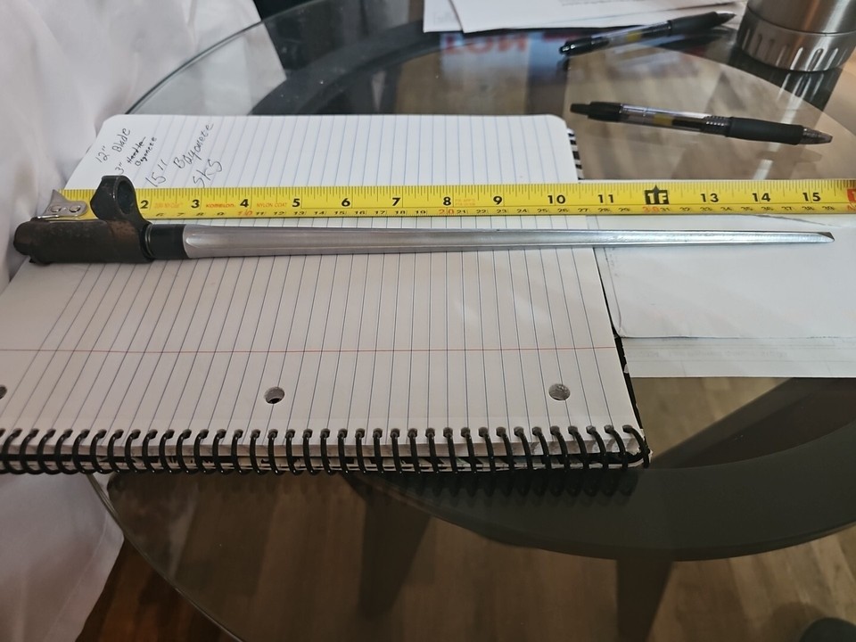 15" SKS Bayonet Spring And Screw Intact Works As It Should. Vintage ...