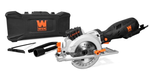 WEN 5-Amp 4-1/2-Inch Beveling Compact Circular Saw with Laser and ...