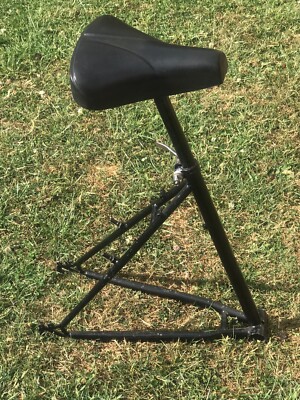 2x Set Of Industrial Artist Stools Bike Quirky Adjustable Bar Lab Screw ...