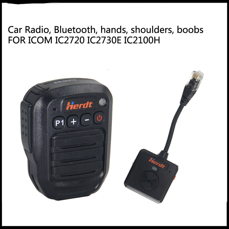 Bluetooth Wireless PTT Speaker Mic for Icom ID-5100A IC-2730A IC-2730E ...