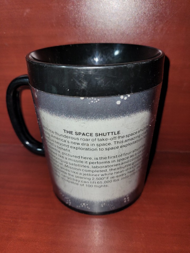 The Space Shuttle Vintage NASA Space Themed Plastic Coffee Cup / Mug | eBay