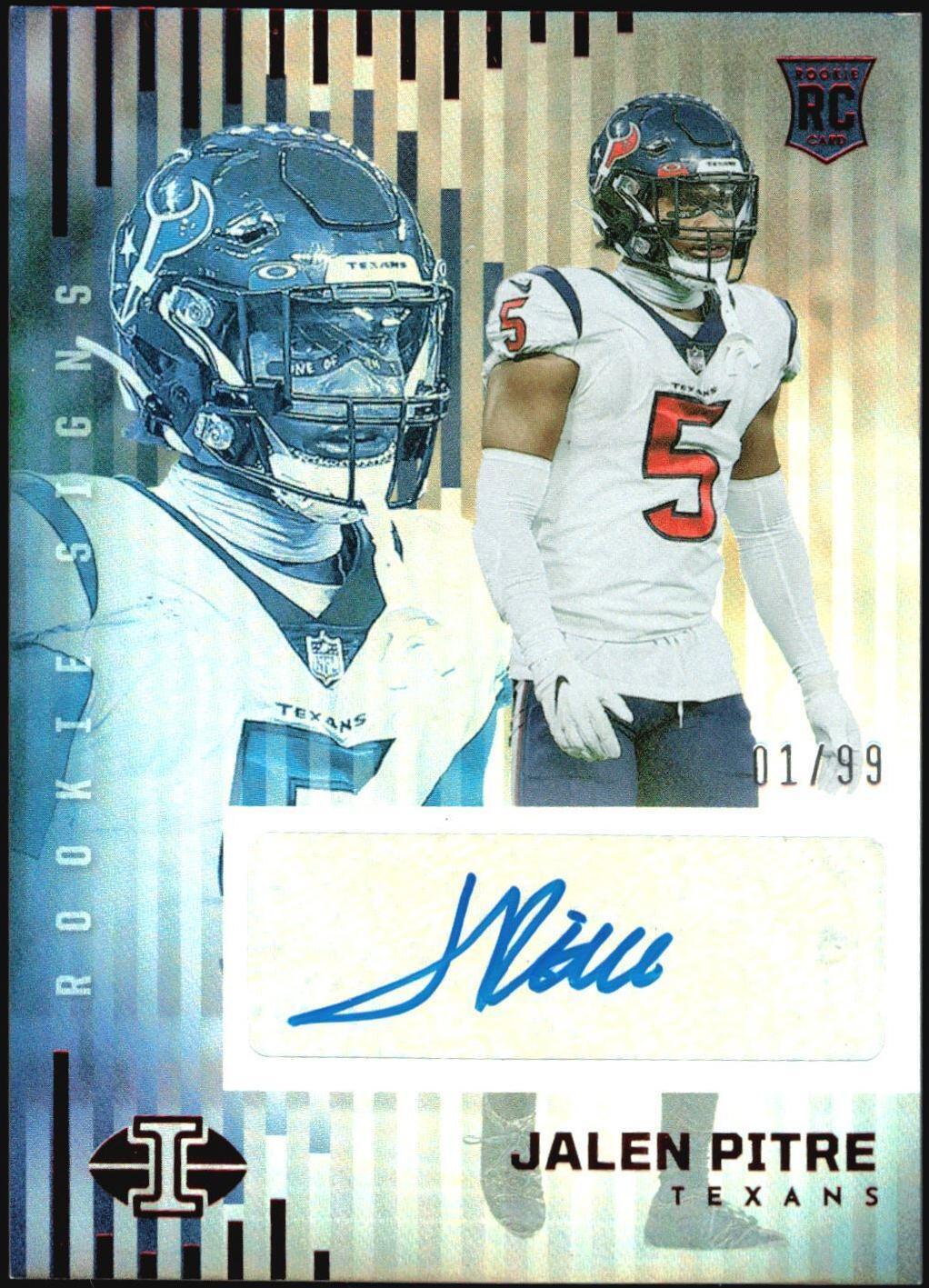 2022 Panini Illusions - Rookie Signs Jalen Pitre #RS-JP Red /99 (AU, RC ...