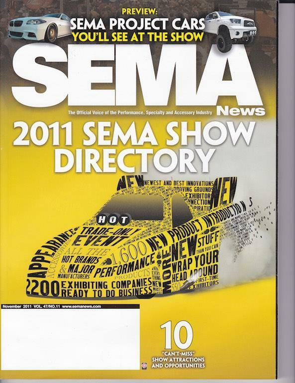 NEW Sealed 2011 SEMA Program 282 pages/ MAP / SEMA Project Cars | eBay