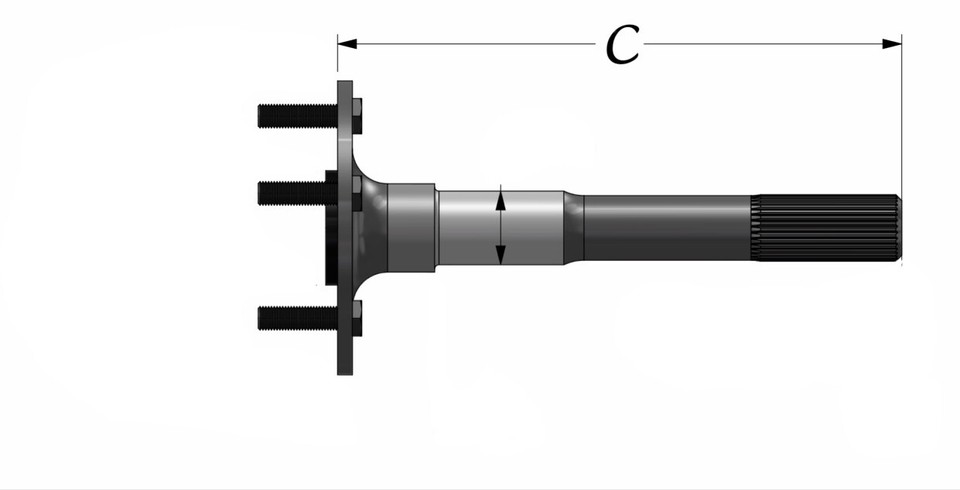 NEW TDS 4140 FORGED STEEL FORD 9" INCH 35 SPLINE CTL AXLES 1 PAIR (2 ...