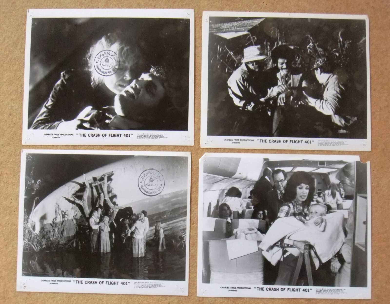 {Set of 9} The Crash Of Flight 401 Original 8x10" Movie B&W Stills ...