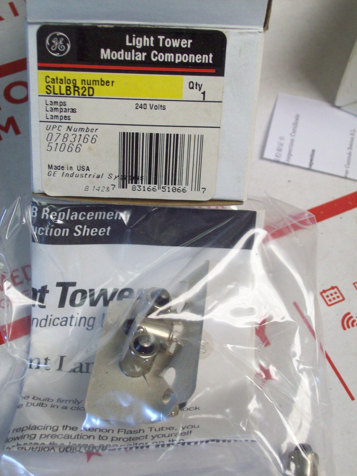 *LOT OF 20* GE LIGHT TOWER REPLACEMENT LAMP BULBS 3.4W 240V , SLLBR2D ...