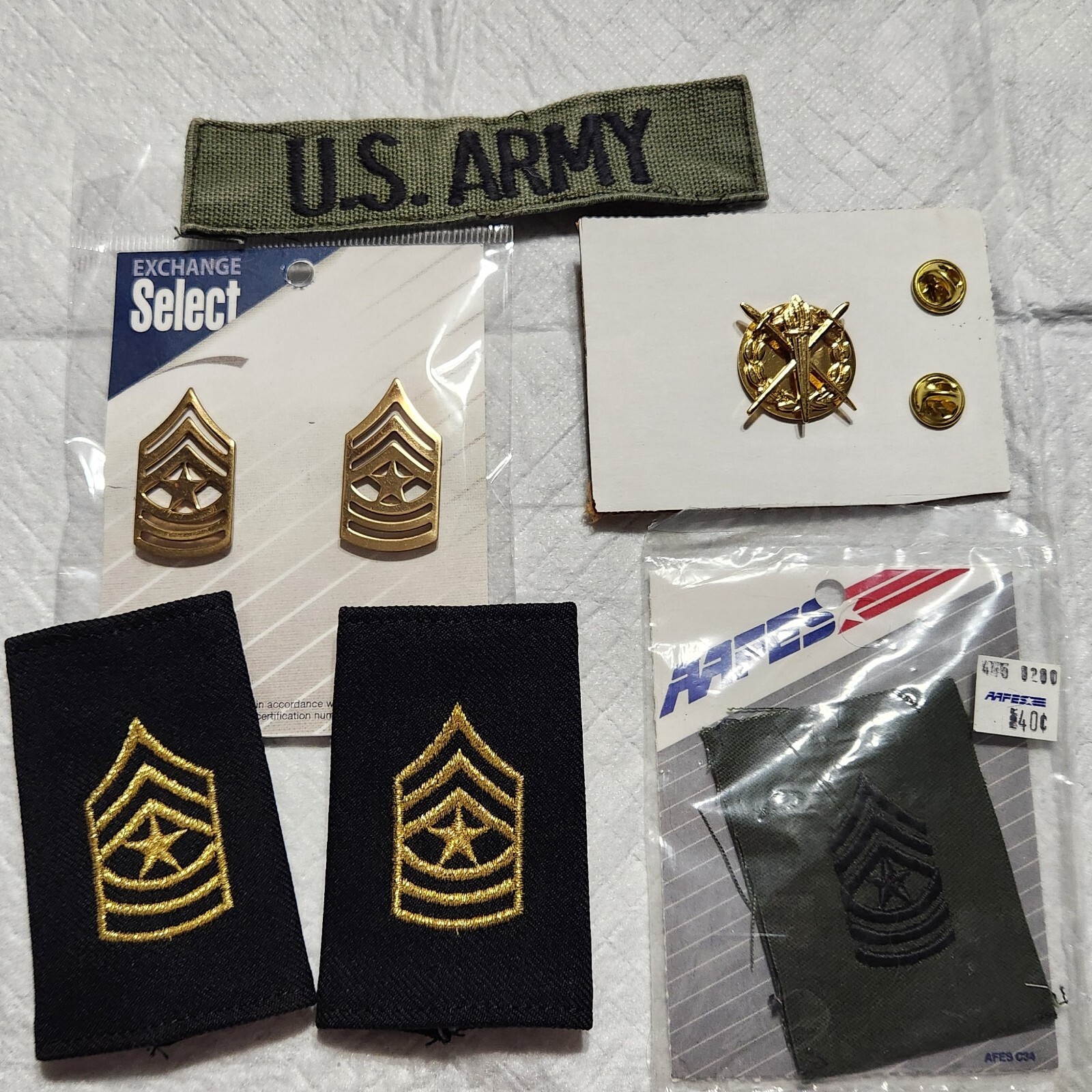 8 pc Bundle Sergeant Major package "SGM" E-9 Uniform Army Military ...