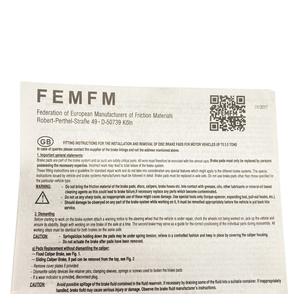 Front Rear Brake Pad W/Sensors Set for 4M0698451C Bentley Bentayga 17 ...