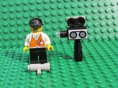 LEGO Director Minifigure with Camera Movie Studios 1352 1382 1376 1349 ...