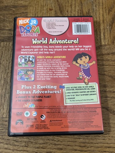 Dora The Explorer World Adventure DVD 97368400047| eBay