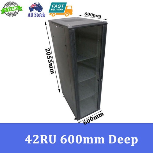 42RU 19" 600MM DEPTH SERVER CABINET WITH FANS COMBO | eBay Australia