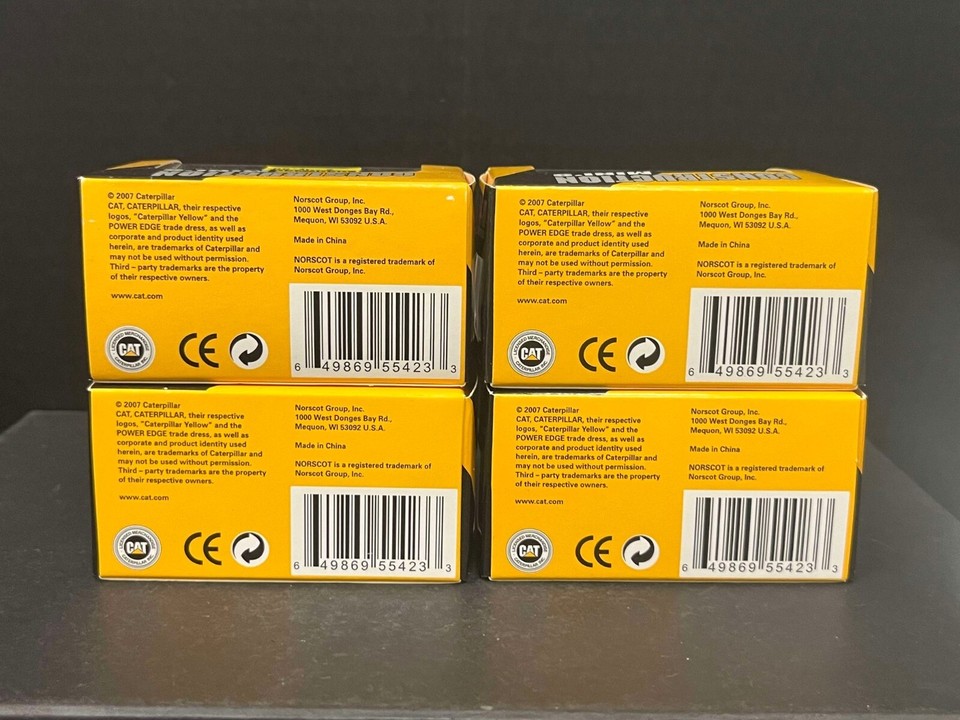 (4) NORSCOT CONSTRUCTION MINI'S LOT CAT 420E BACKHOE LOADER NEW | eBay