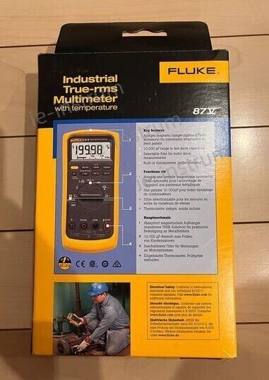 Fluke 87V Industrial True RMS Digital Multimeter with Temperature 87-V ...