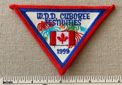 1999 W.D.D. CUBOREE FESTIVITIES Boy Cub Scouts of Canada PATCH BSC ...