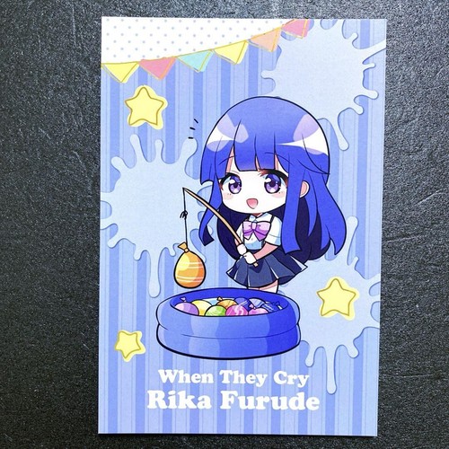 Higurashi When They Cry Rika Furude Graph Art Postcard Anime ...
