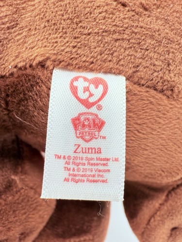 Ty Beanie Boos Zuma Paw Patrol Chocolate Labrador Plush Stuffed Animal ...