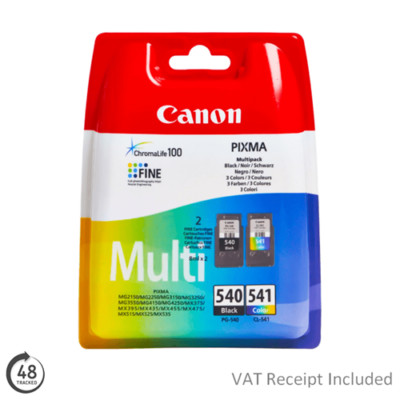 Genuine Canon PG-540 & CL-541 Black & Colour Ink Cartridges for Pixma ...
