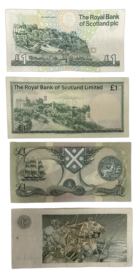SCOTLAND BANK NOTE COLLECTION - 4 £1 BANKNOTES - SCOTLAND UK | eBay UK