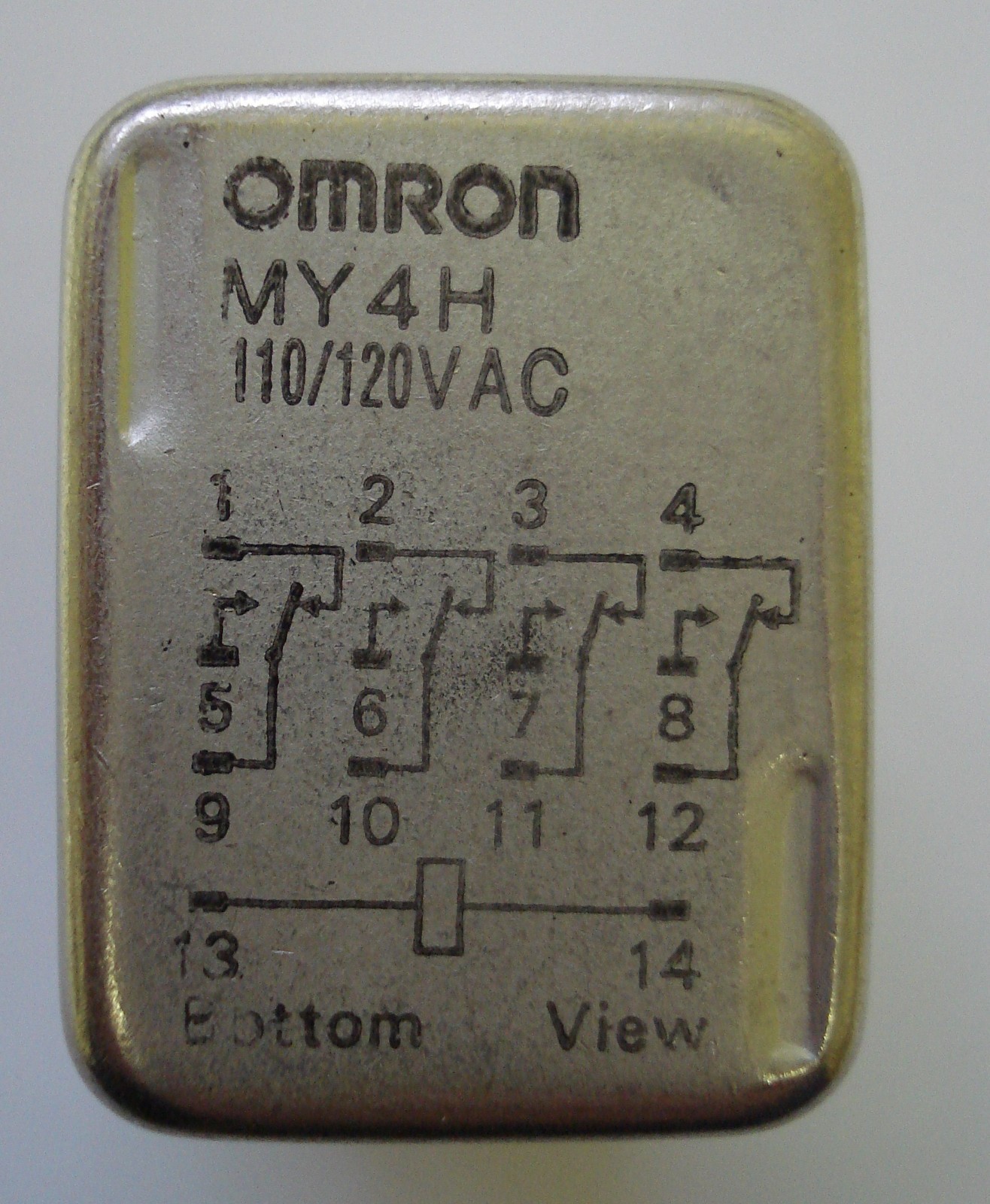 Lot of 1pc Omron MY4H 110/120V AC Coil 3A Switching Current 4PDT Power Relay | eBay