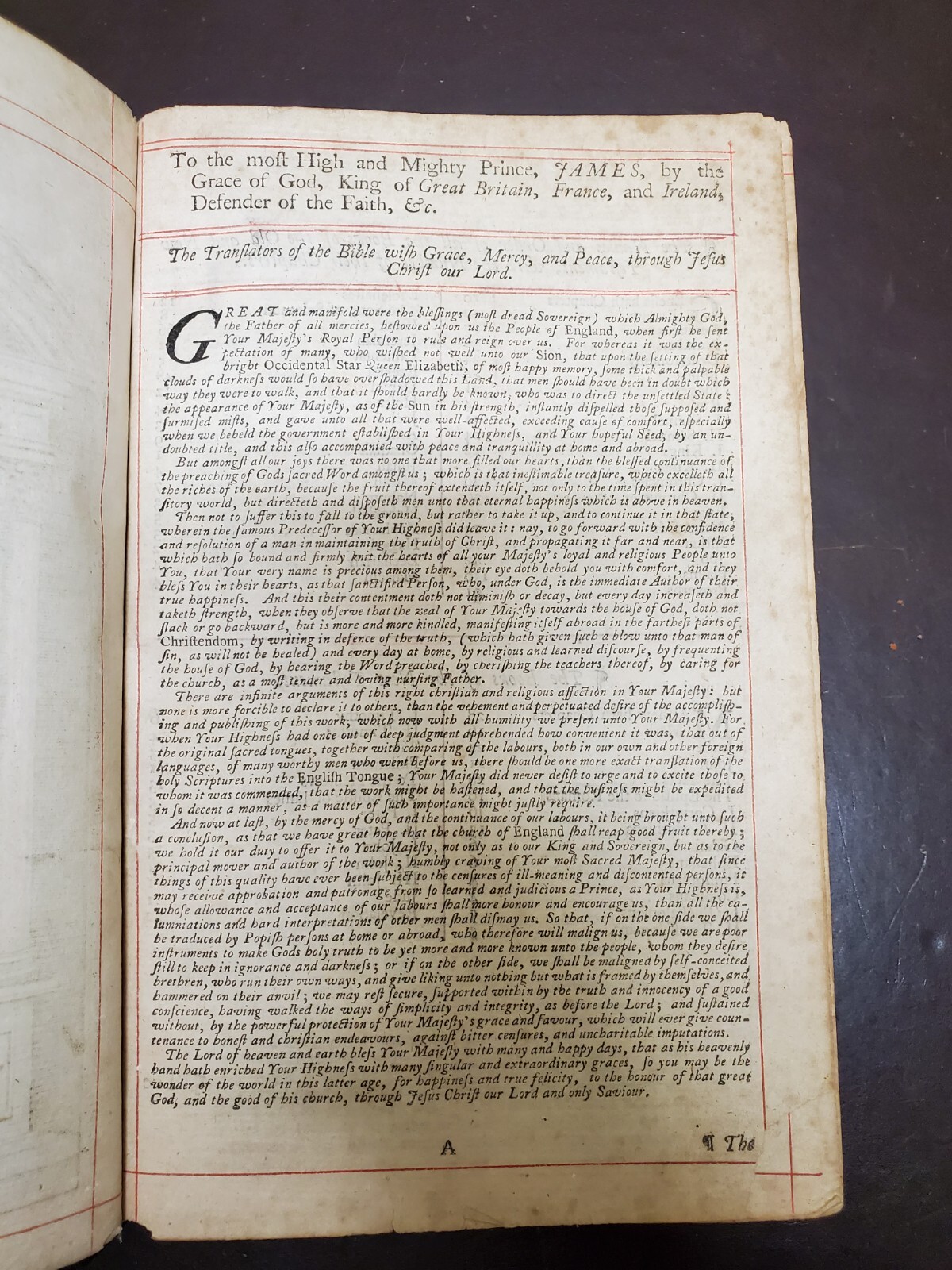 1751 KJV Holy Bible, Scottish Binding, Printed at Oxford by Thomas ...