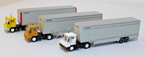 LOT OF 3 HO SCALE ATHEAR UPS YARD TRACTORS AND TRAILERS | eBay