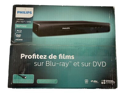 Philips BDP1502/F7B HDMI Blu-Ray DVD Player With Remote Control | eBay