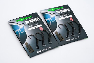 Korda Spinner Rig Sections 3 Per Pack All Types Ready Tied Ronnie Rigs ...