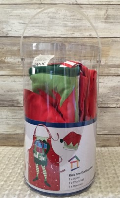 Christmas Apron Cubby House Kids Chef Clothes Set | eBay