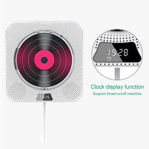 1 Set Disc Player Wall-mounted Study Different Format Support Disc ...