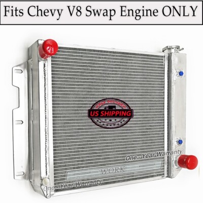 Aluminum Radiator For 1987-2006 Jeep Wrangler TJ YJ Chevy V8 Swap ...