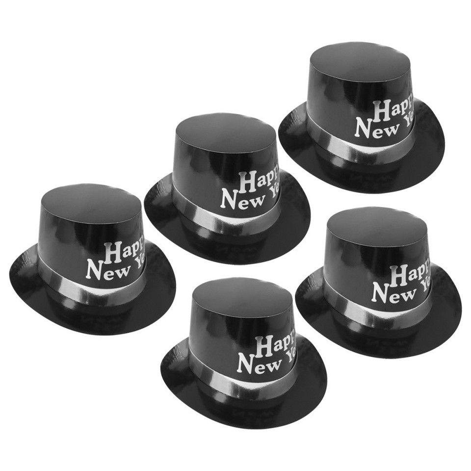 5 Pcs Funny Hats New Year Decorations April Fools' Day Happy Paper ...