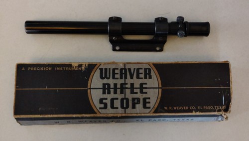 Weaver M29S Special Rifle Scope, 3X, 3/4", Vintage Sniper Scope, 1937 ...
