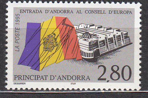 Andorra Francese Posta 1995 Yvert 466 MNH Bandiera | eBay