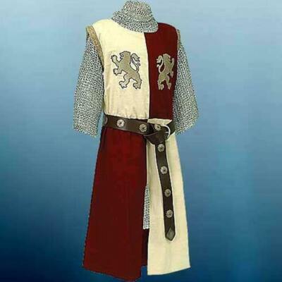 Tabard Médiéval Surcot Coeur De Lion Tunique Robe Renaissance... | eBay