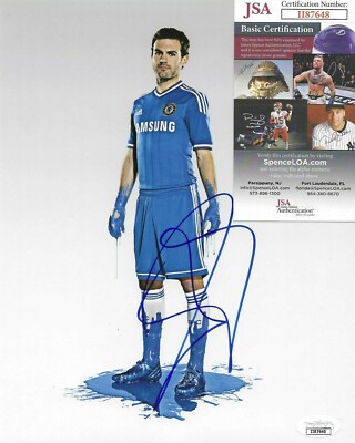 Juan Mata Signed 8x10 Photo w/ JSA COA #II87648 Chelsea FC Spain | eBay