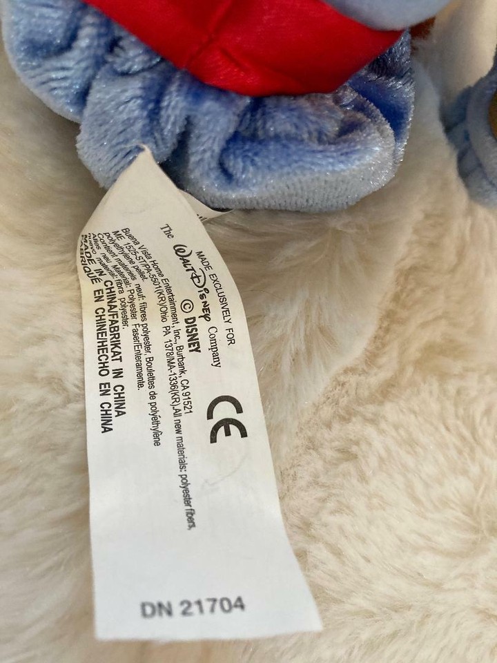 Disney Aladdin Genie Plush 7" Blue Gold Red Stuffed Toy Movie Fluffy ...