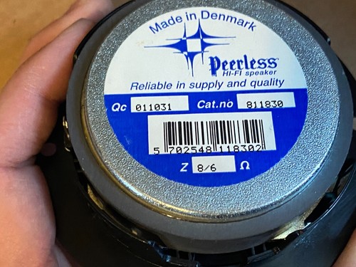 Peerless 811830 Dome Tweeter Tested Working 8-ohm Speaker IN BOX | eBay