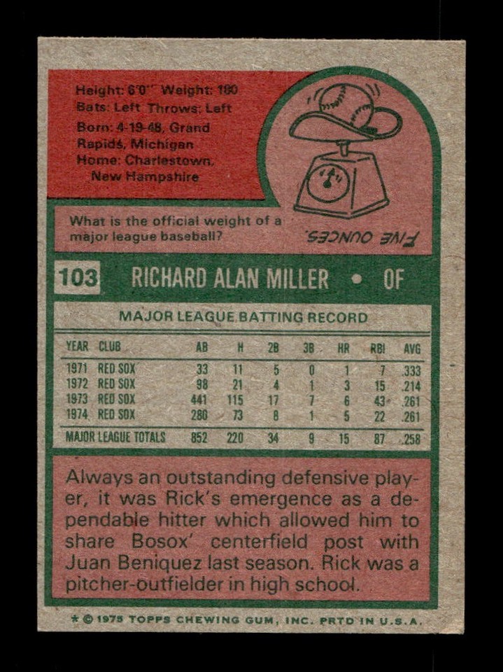 1975 Topps MINI Baseball 6-344 EX/EX-MT Pick From List All PICTURED jj8 ...