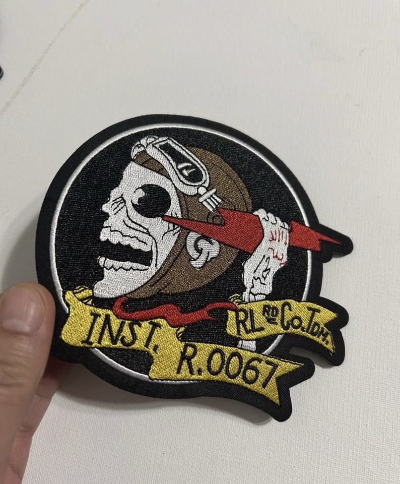 POLO RALPH LAUREN COMBAT UTILITY MILITARY M65 SKULL INST. R.0067 PATCH ...