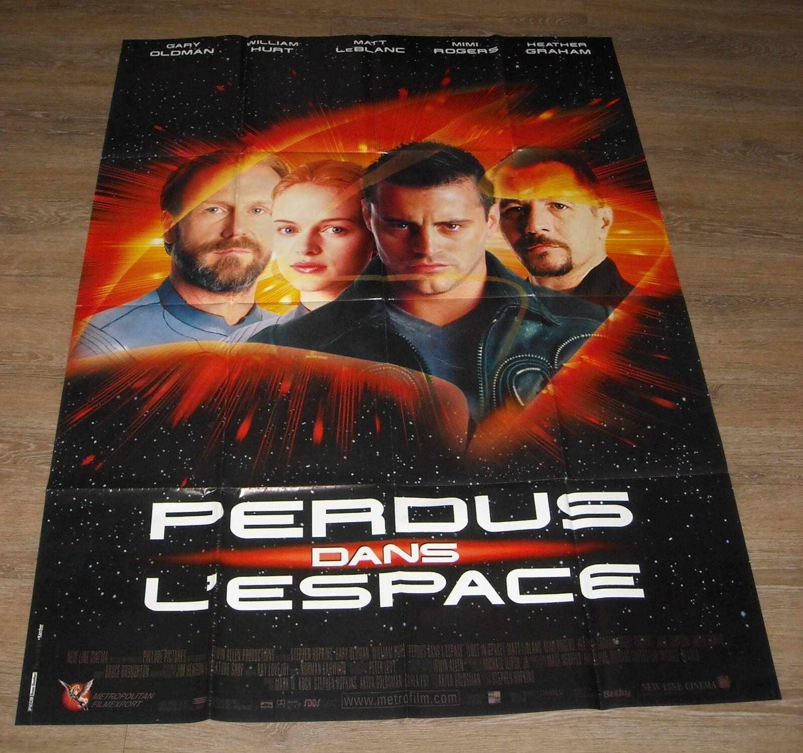 LOST in SPACE FRENCH MOVIE POSTER 41 x 52 in HEATHER GRAHAM LACEY ...