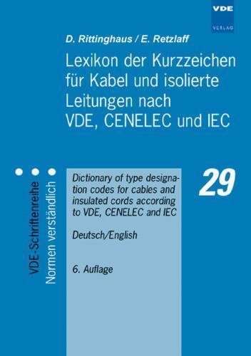 Lexikon der Kurzzeichen Für Kabel und Isolierte Leitungen Dictionary of ...