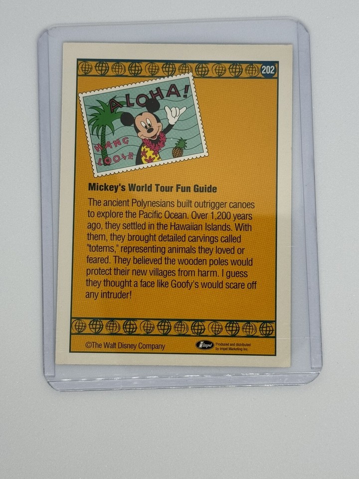 Impel Disney World Tour #202 Miki Tiki Trading Card | eBay