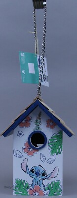 Disney Lilo & Stitch Cute White Handcrafted Wooden Birdhouse Bird House ...