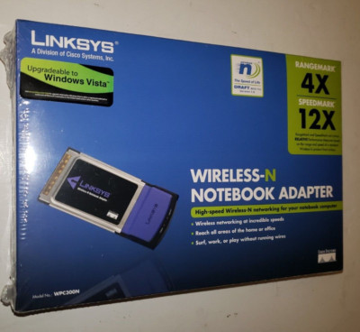 Cisco-Linksys PC Card WPC300N Wireless-N Network Adapter Notebook ...