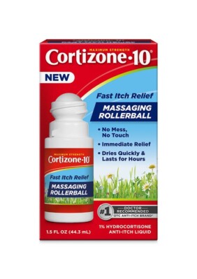 Cortizone-10 Fast Itch Relief 1% Hydrocortisone Liquid Massaging ...