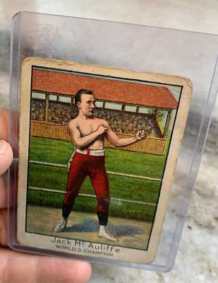 Rare Victorian Jack McAuliffe Early Black Boxing Trading Card Ireland ...