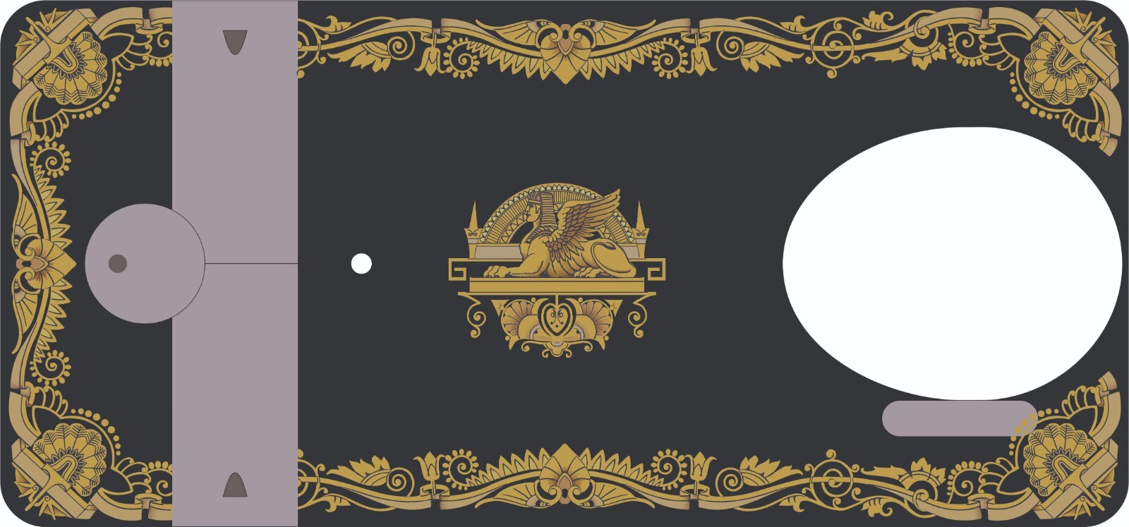 Singer 27K and 127K 'Sphinx' (aka Memphis) Sewing Machine Waterslide ...