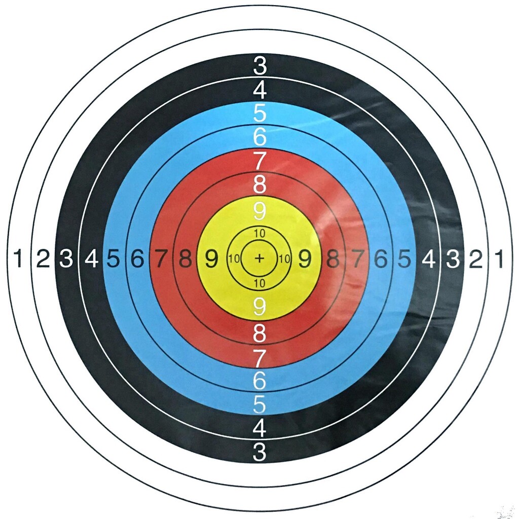 Archery Target Face FOR COMPOUND & RECURVE BOW Practice 20/40/60/80cm ...