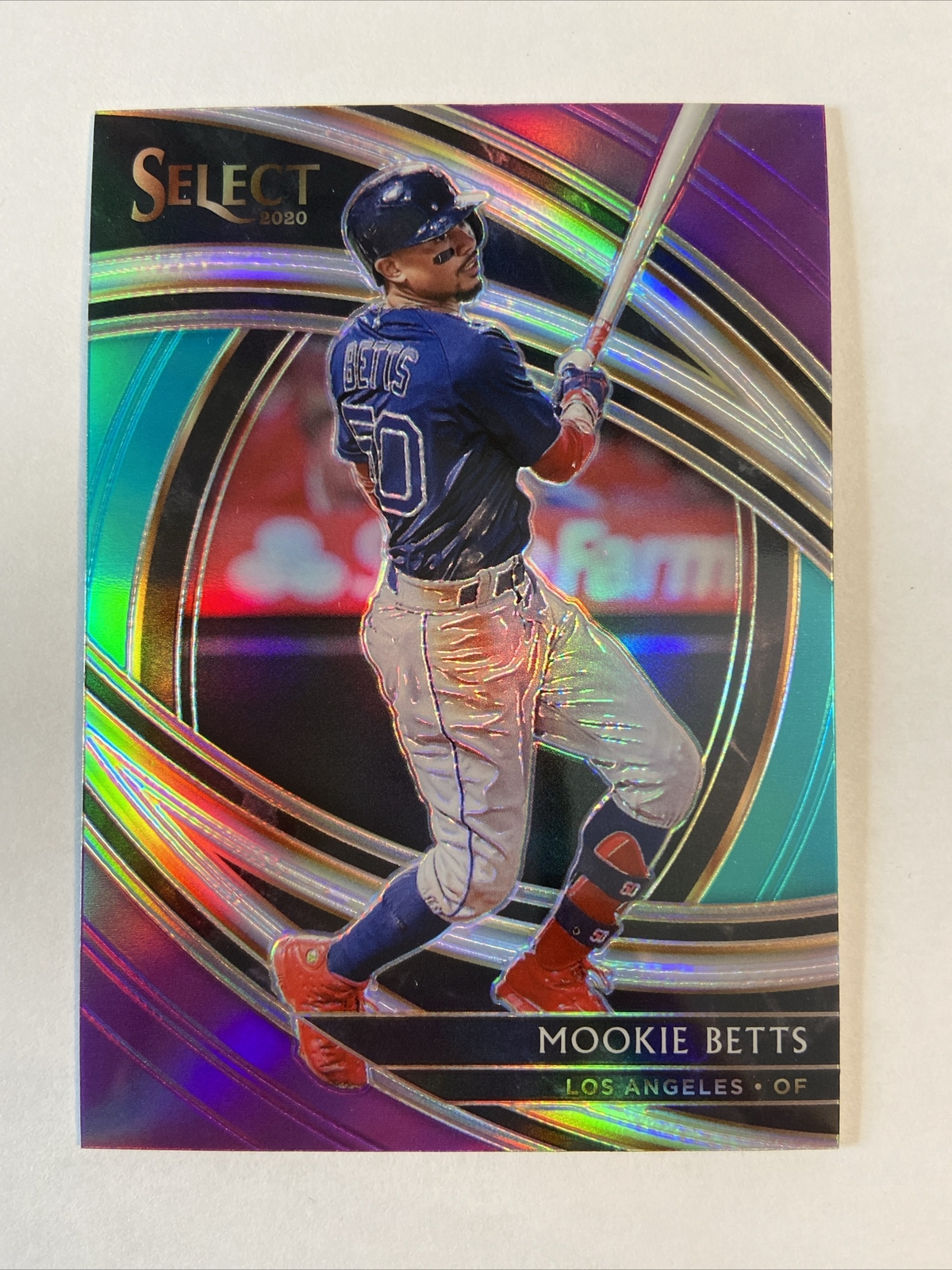 2020 Panini Select Mookie Betts Premier Level Green Purple Prizm | eBay