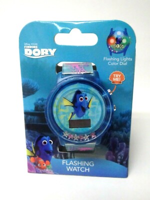 Disney Finding Dory Flashing Childs Wrist Watch MIP-Unused-Needs Fresh ...